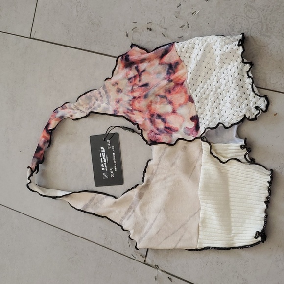 Jaded London | Tops | Jaded London Cut Sew Halter Top W Babylock Edges ...